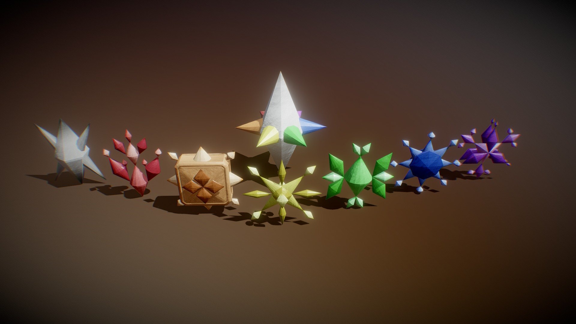 Rainbow_ Crystals - Buy Royalty Free 3D model by WhiteTigerArt [27be043 ...
