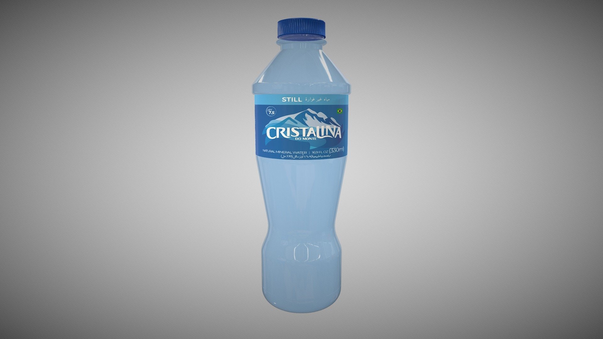 Cristalina do Monte - Água Mineral Natural 330ml - 3D model by Rafael S. Almeida (@rafael ...