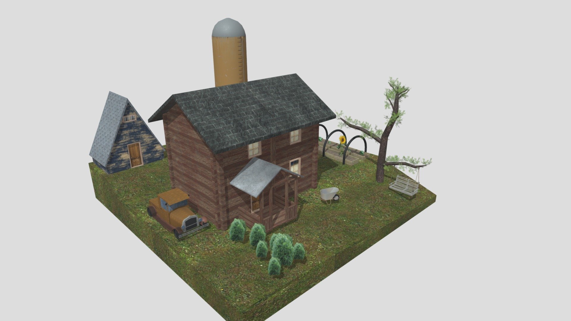DAE Diorama retake – Small farm - 3D model by Dovydas Kelly ...