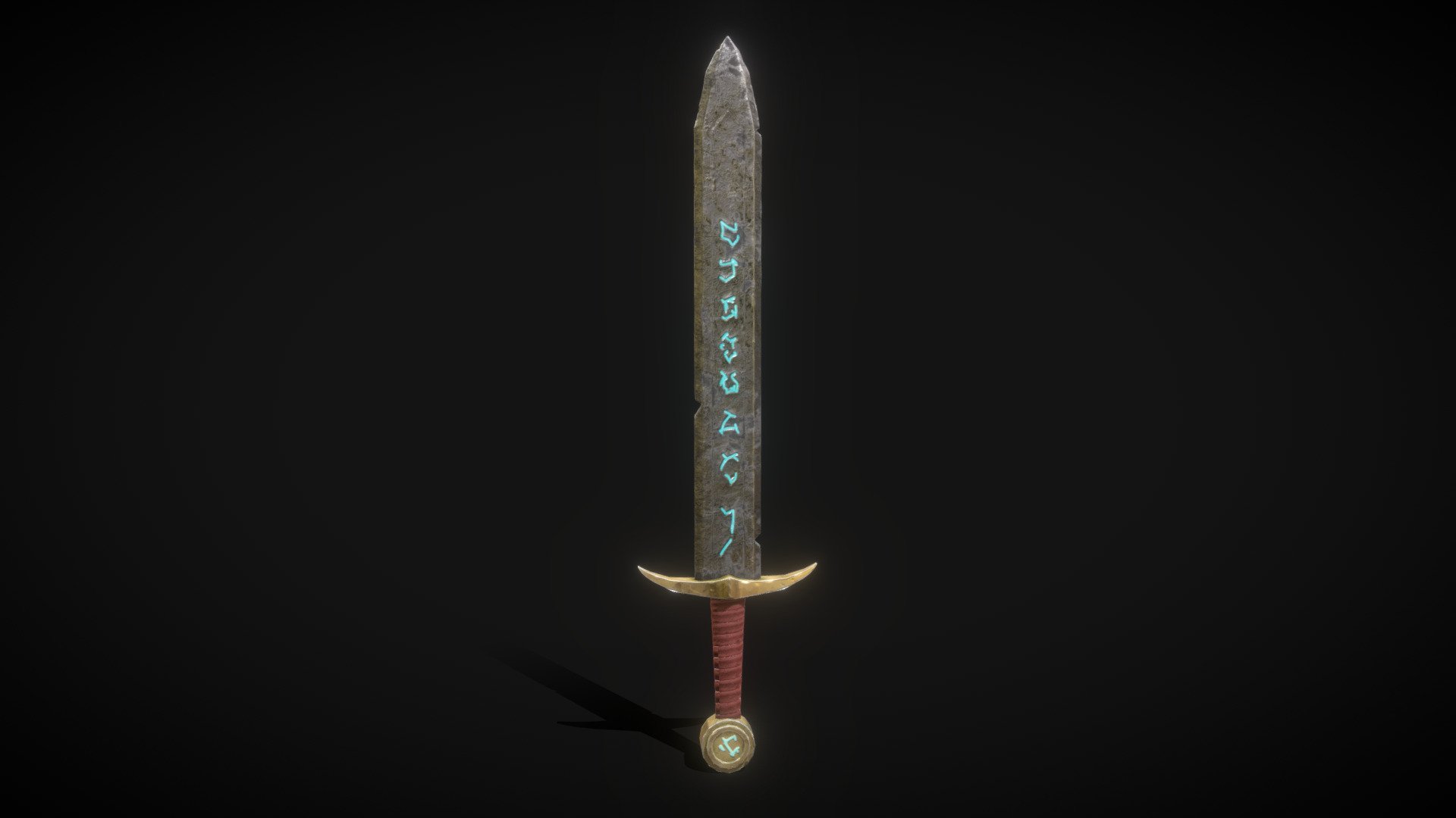 Rune sword - 3D model by dedkanikita [27bf28f] - Sketchfab