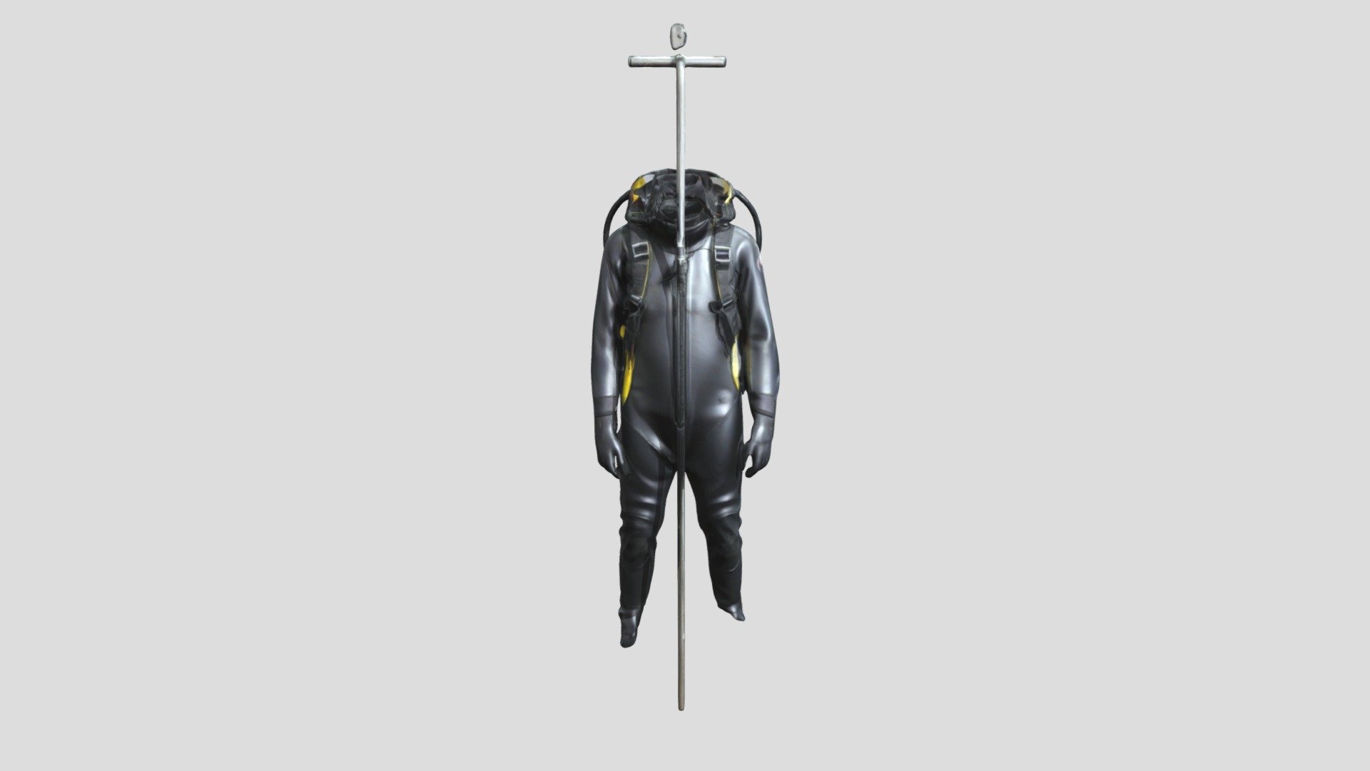 scuba diving suit on hanger stand in line - 3D model by veernvedant11 ...
