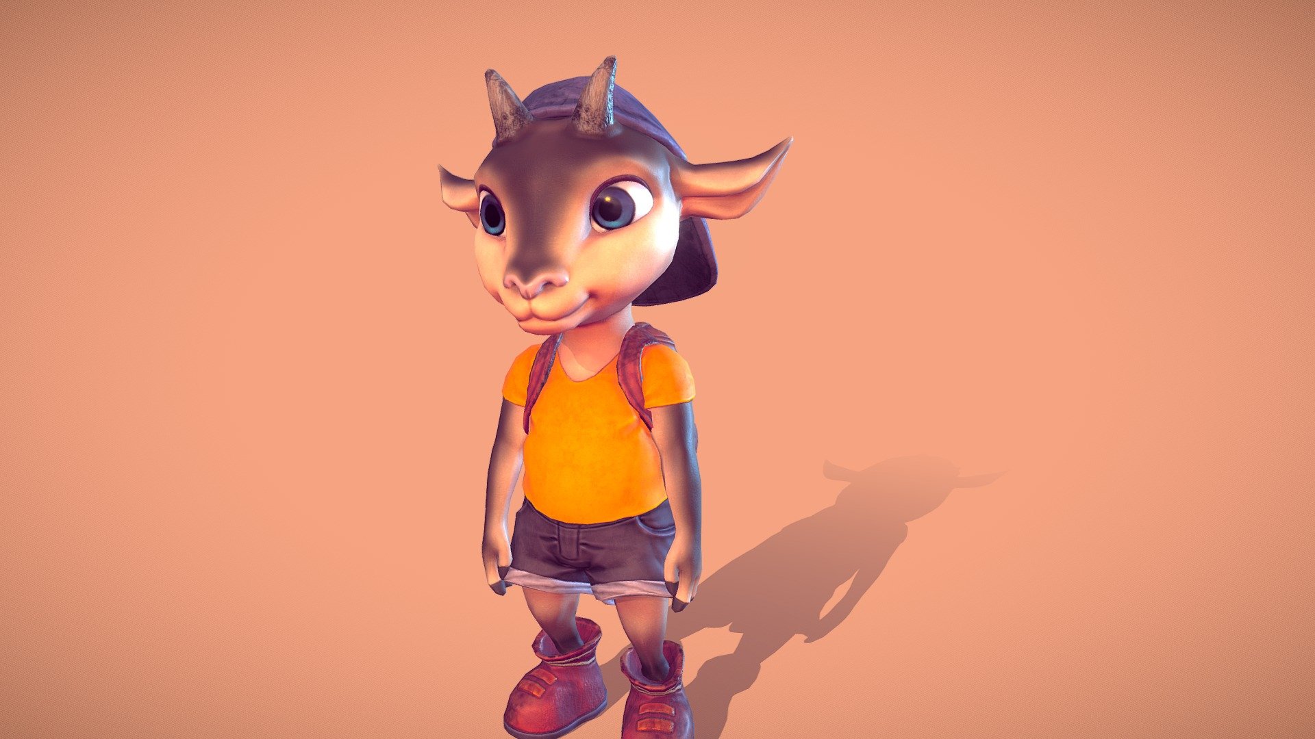 Baby Goat Billy - Main Character - 3D model by Rumen Petrov "Gumbata ...