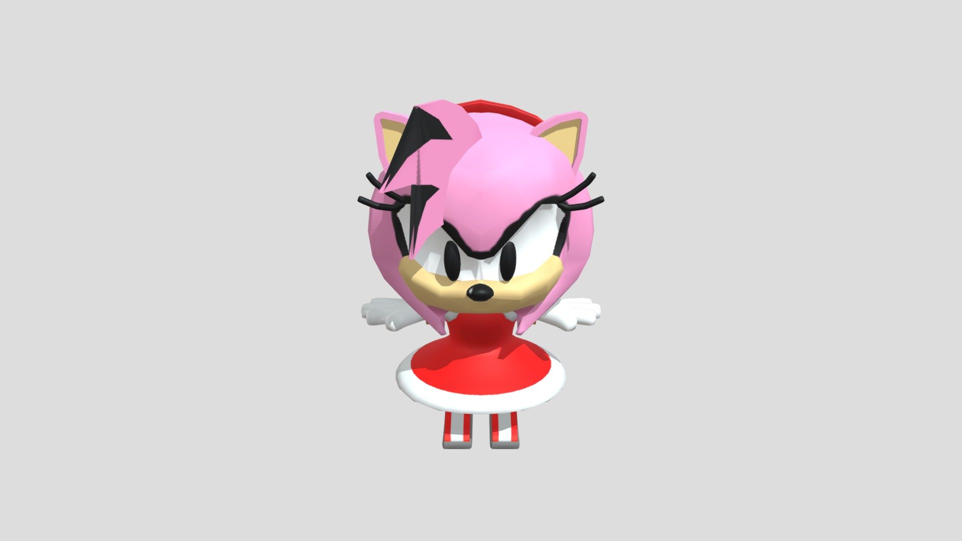 Amy Rose Paper Mario Style - Download Free 3D model by niccheezey ...