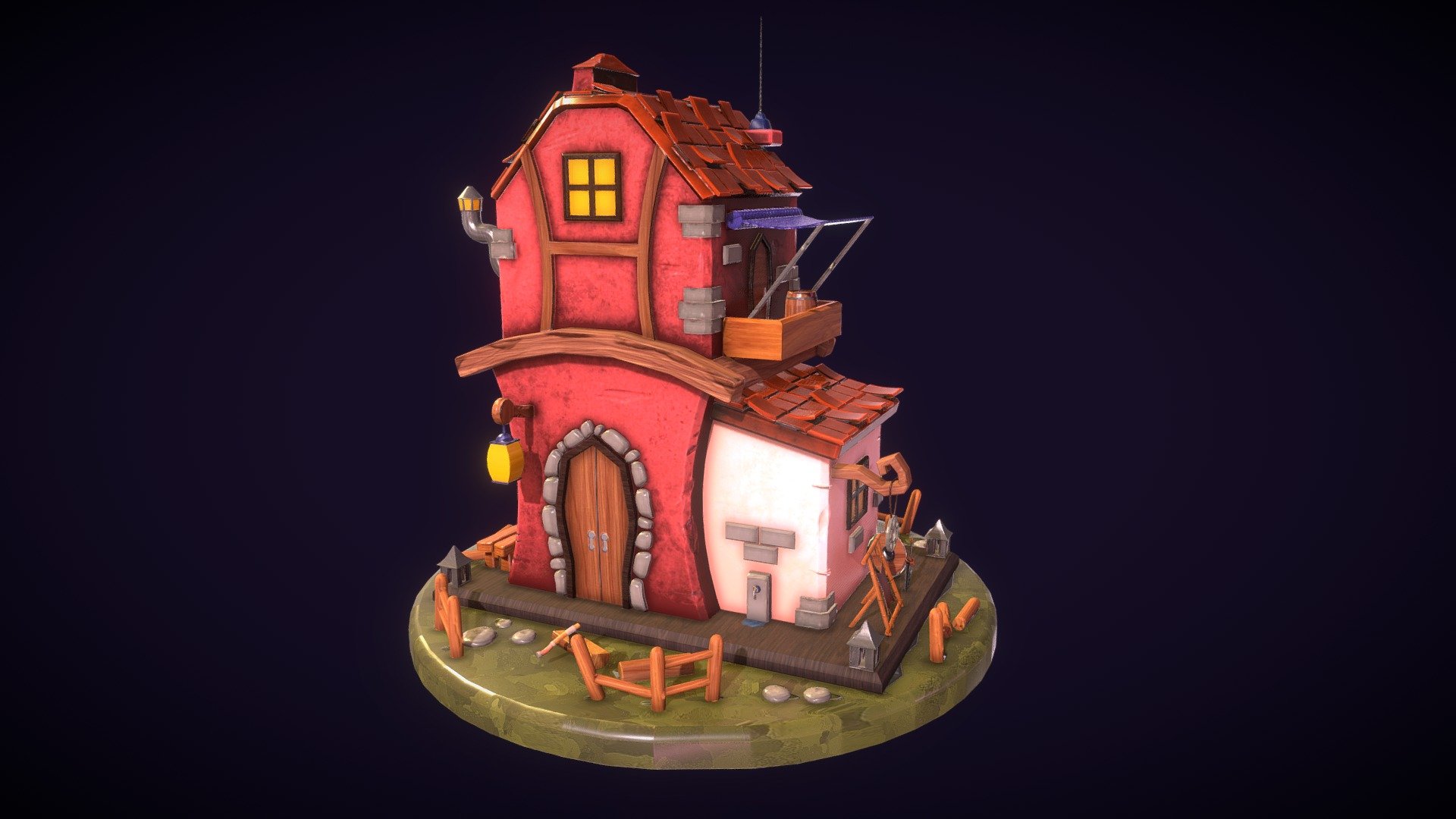 Abandoned weaponsmith's house. - 3D model by ALPHAEMON [27c6821 ...