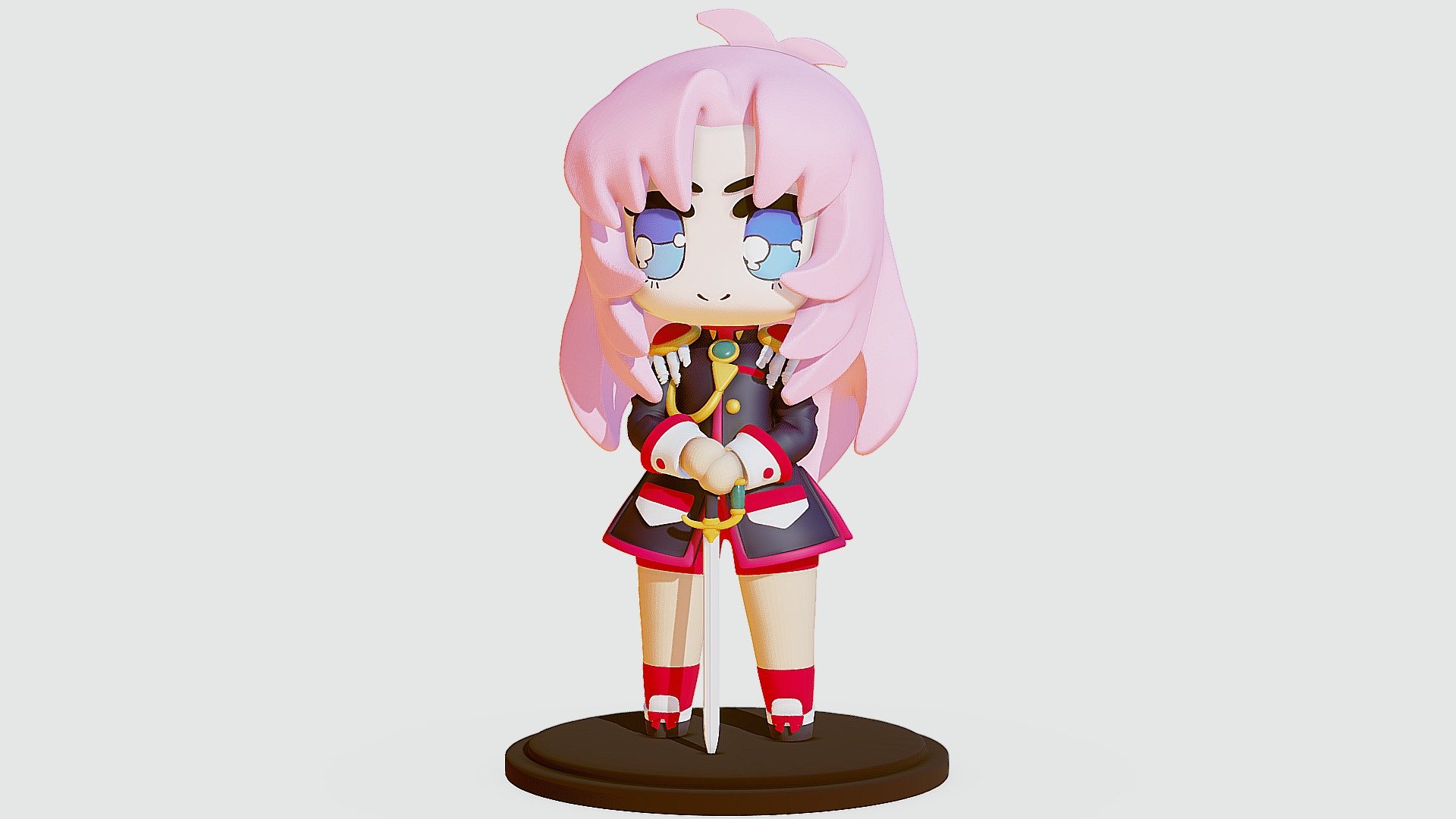 Utena Tenjou Chibi Figure - 3D model by chacken [27c6997] - Sketchfab