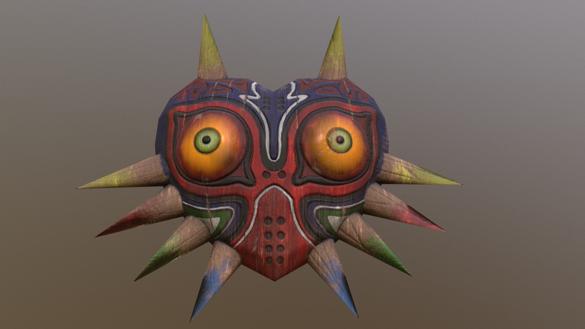 Majoras Mask Low poly - 3D model by JoshFroud [27c7a14] - Sketchfab
