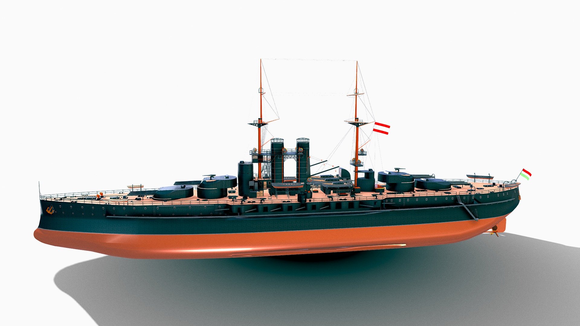 S.M.S Szent István - 3D model by CloudHubOmniTeam (@cloudhub) [27c7a4f ...