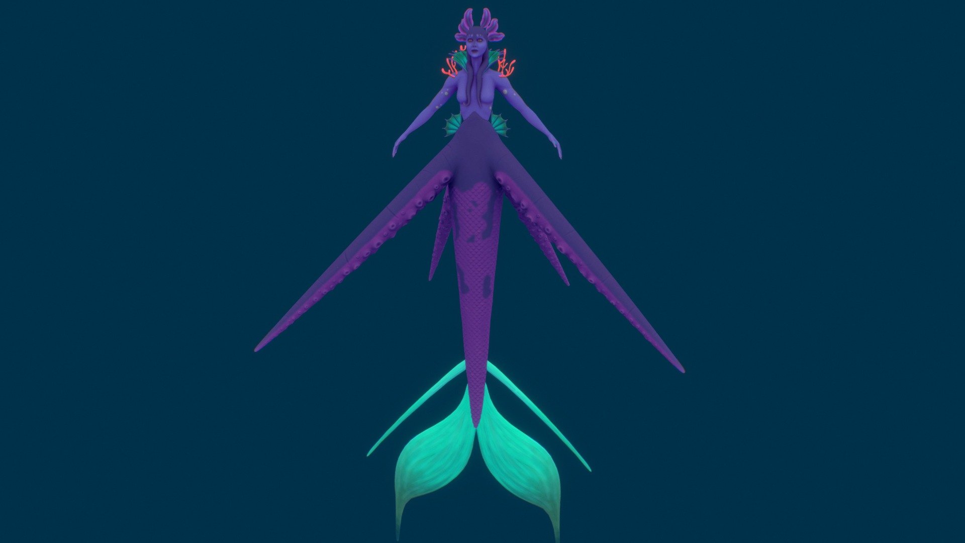 Abyssal Queen - 3D model by faelune|cam (@faelune) [27c852c] - Sketchfab