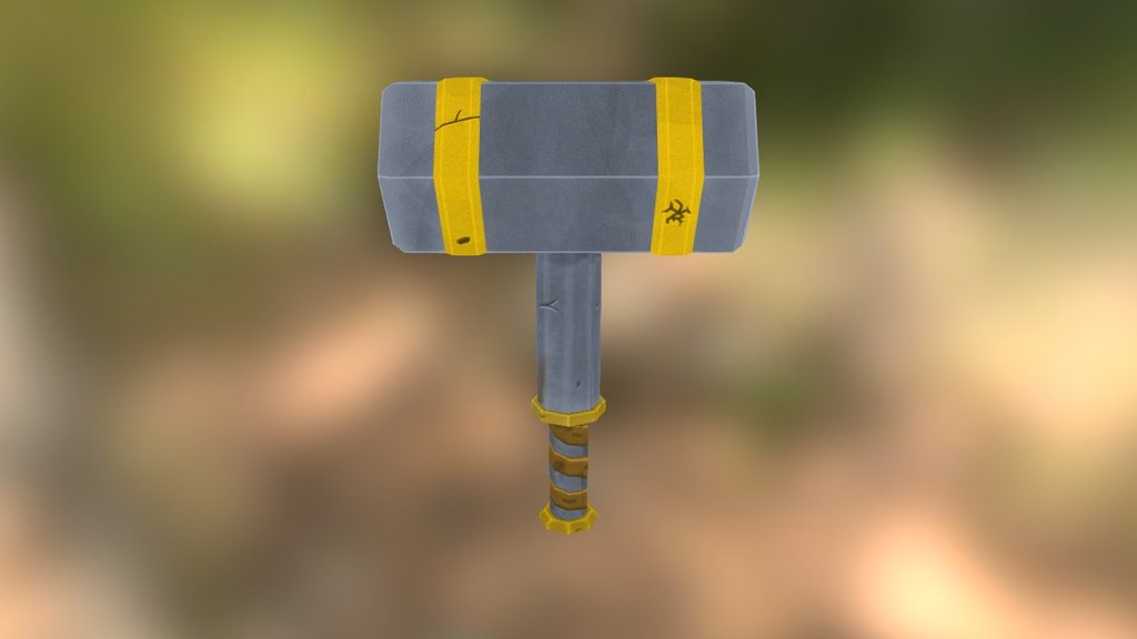 Battle Hammer - 3D model by SmartNinja [27cafb3] - Sketchfab