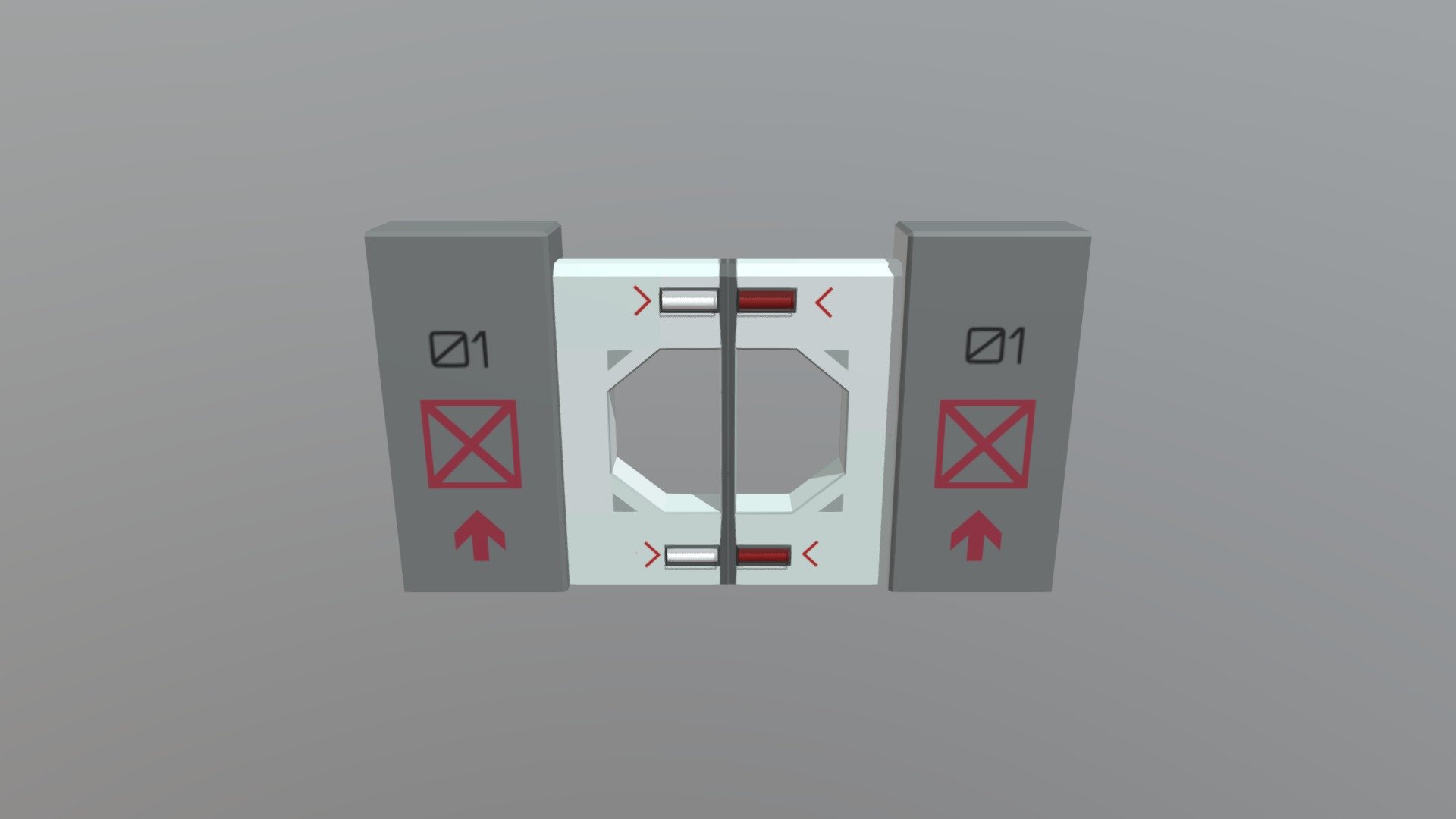 Space door 2.0 - 3D model by justie (@justiee) [27cb505] - Sketchfab