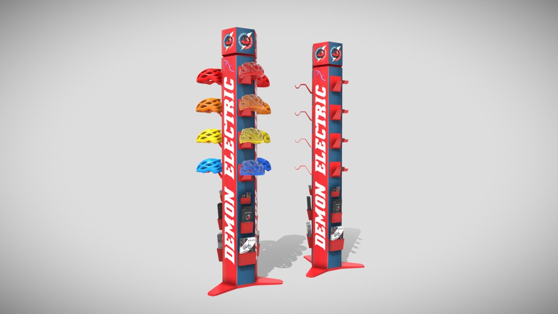 Helmet Stands - 3D model by demonpowersports [27ce00d] - Sketchfab