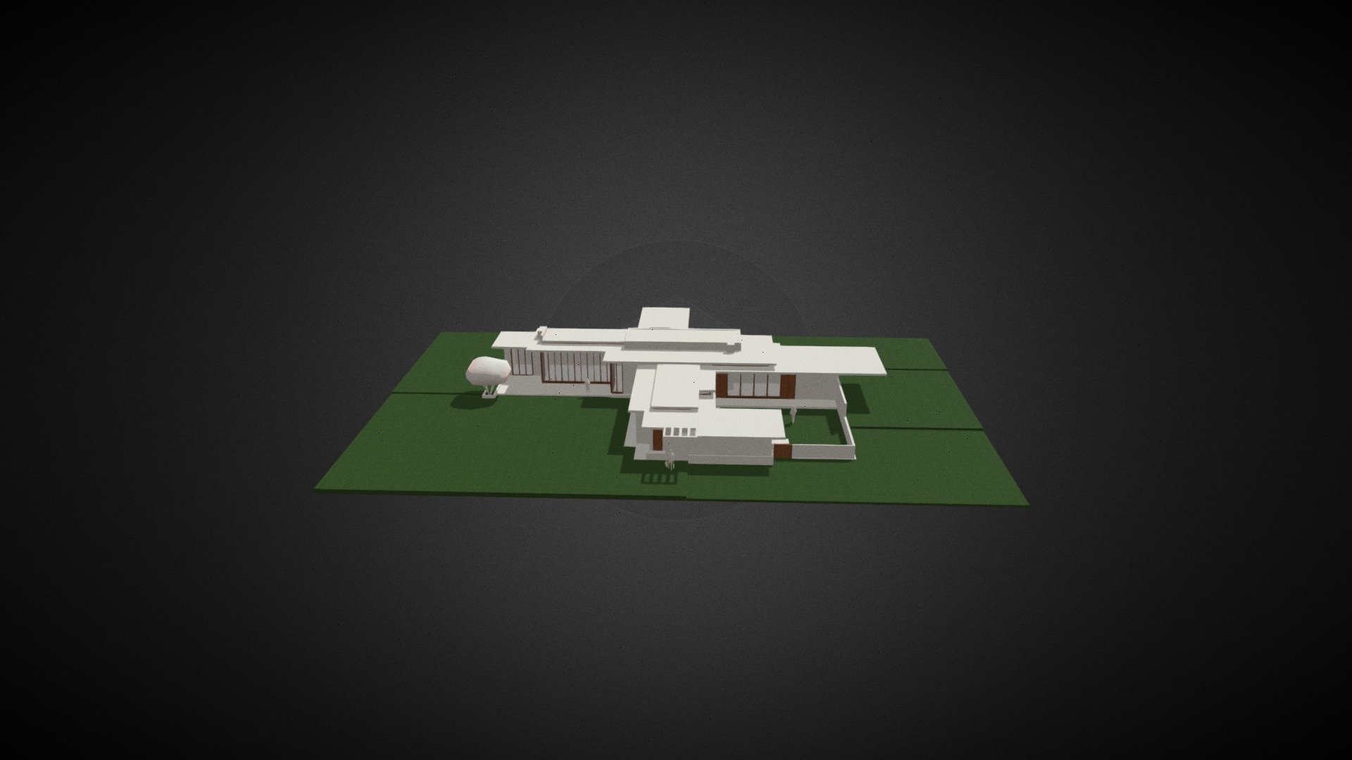 Rosenbaum House - Frank Lloyd W. - 3D model by nivelasquezv [27ce644 ...