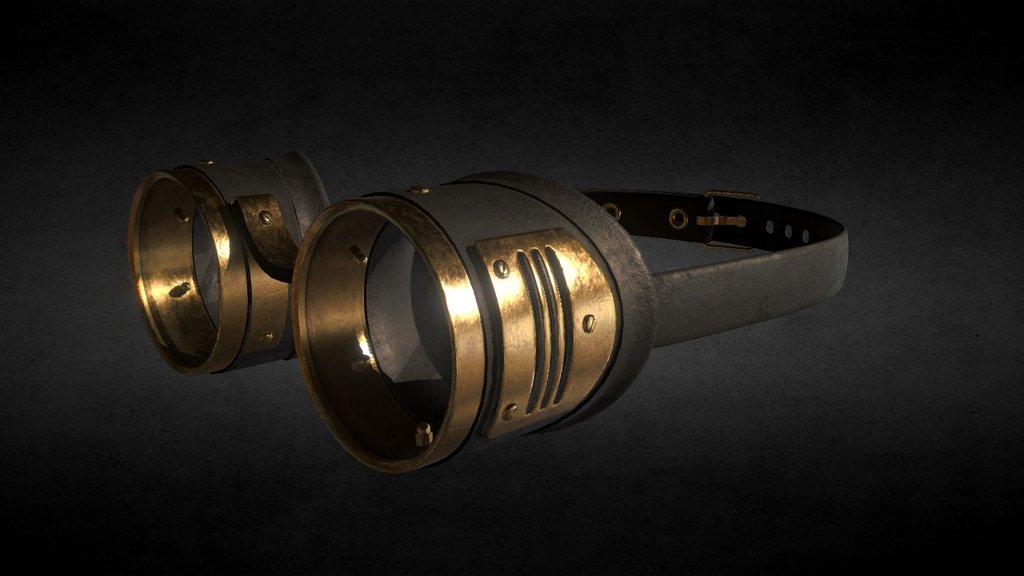 Steampunk Glasses / Goggles - 3D model by Andreas Mischok ...