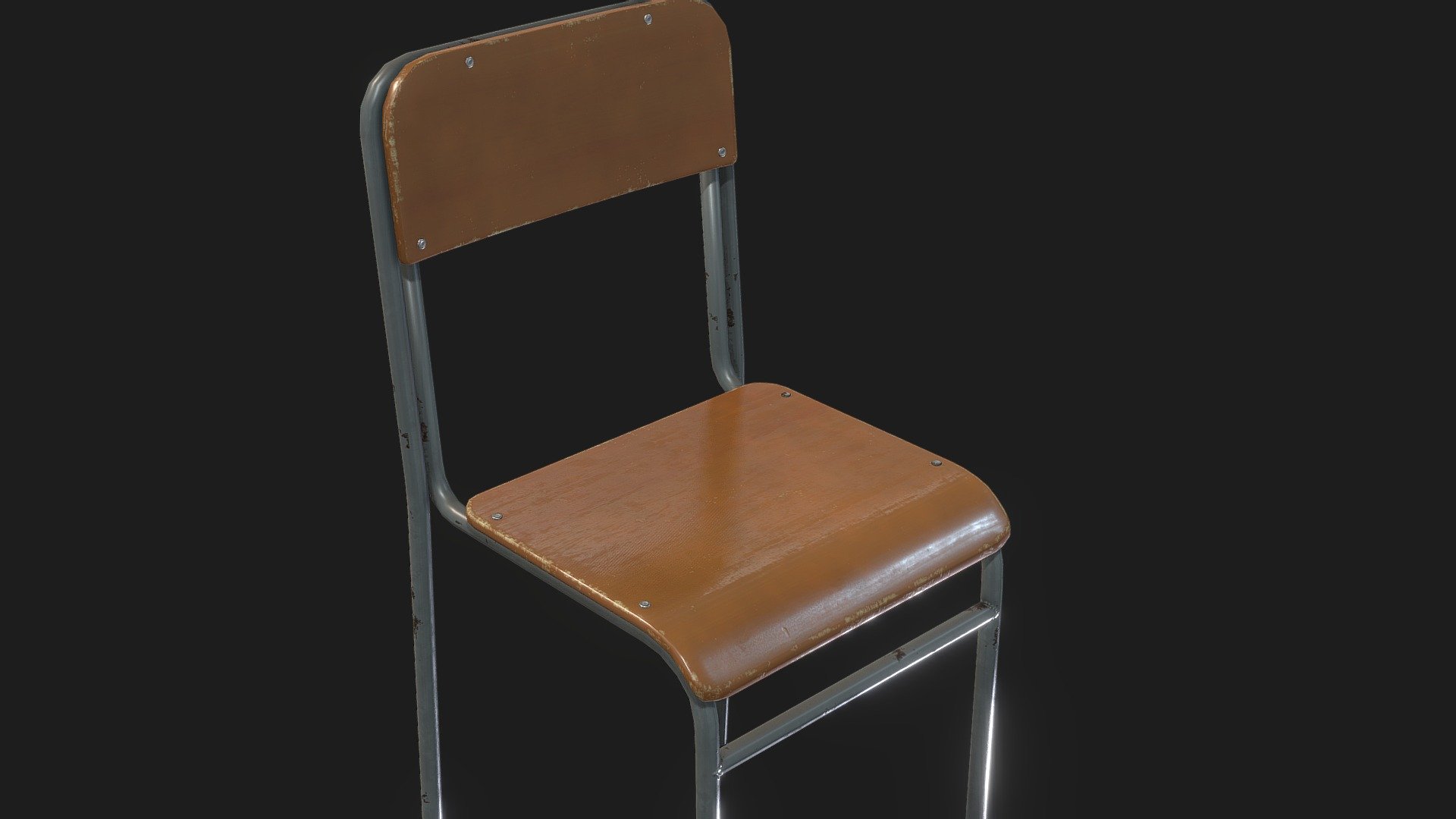 School Chair - 3D model by chung_the_artist [27d1c8f] - Sketchfab