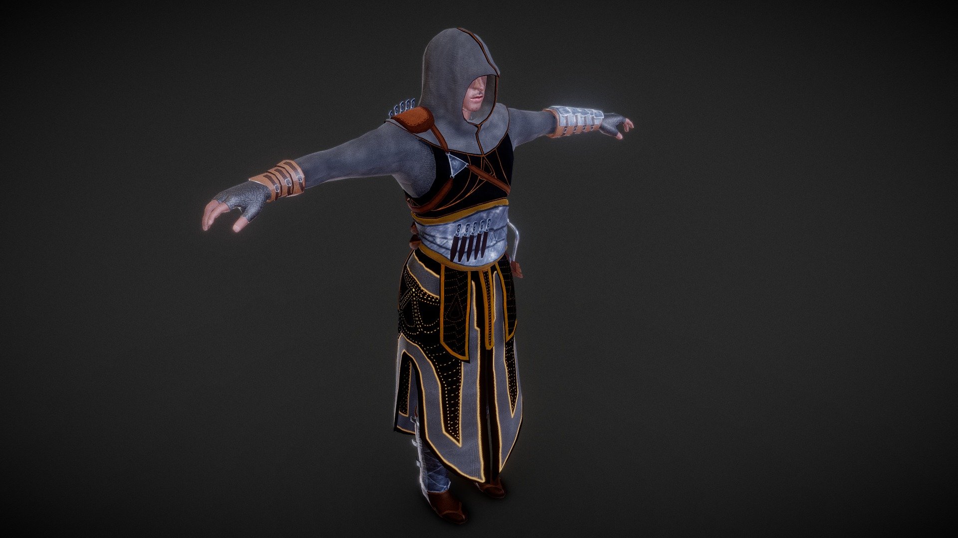 Texturing of Altair Character - 3D model by Nicolás Ferreiro (@Nikk0 ...