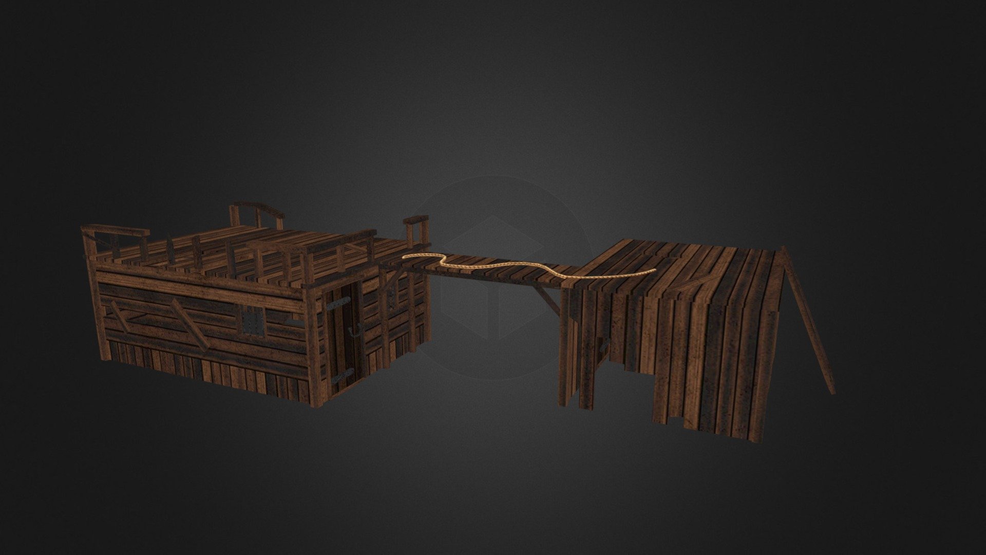 Modular Barracks - 3D model by Saper2001 [27d23ae] - Sketchfab