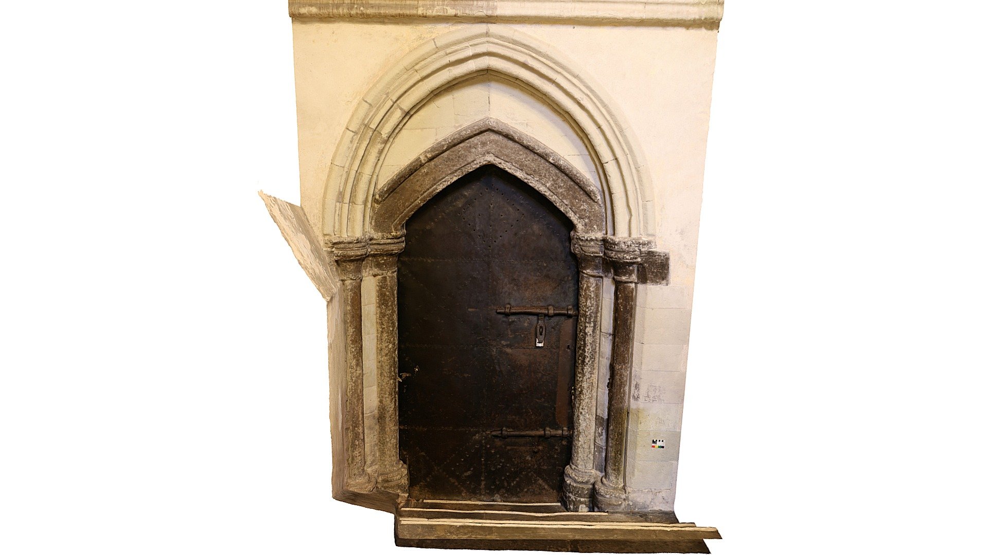 Crypt doorway c.1200* - 3D model by Rochester Cathedral ...