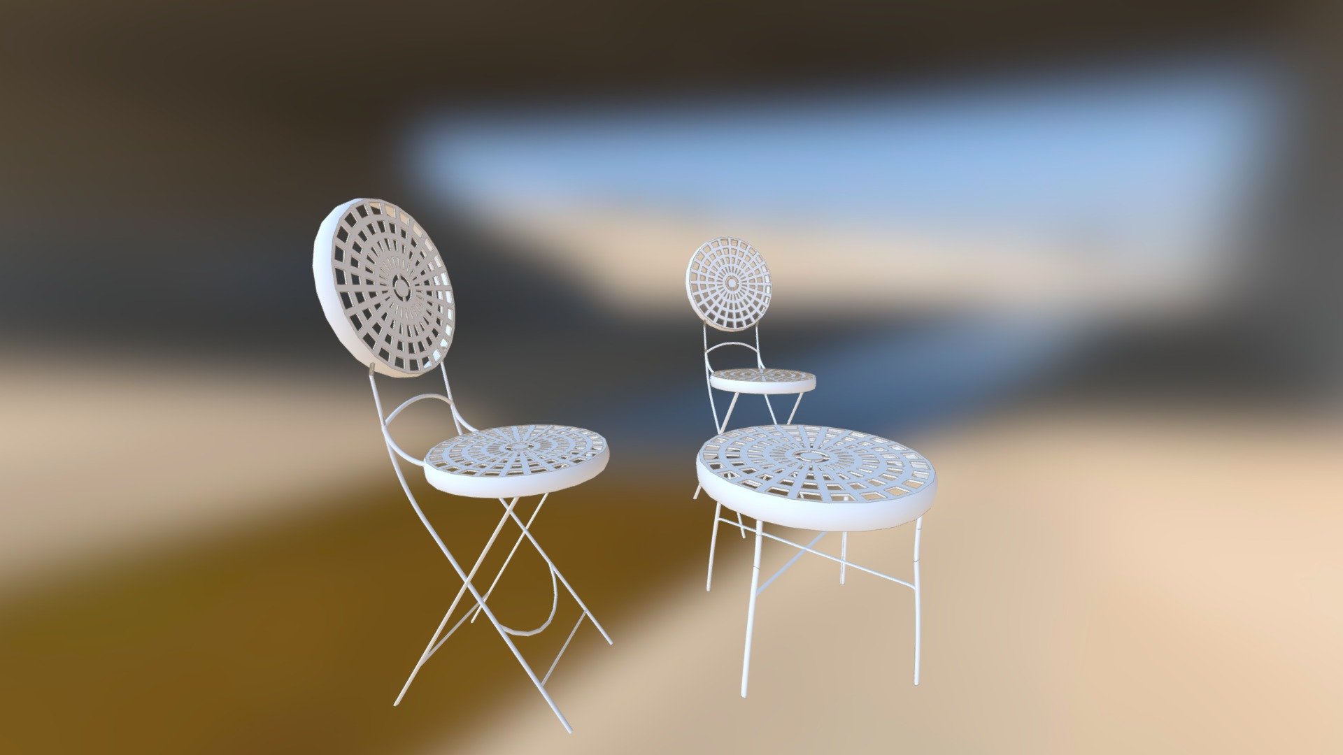 Bistro Set - 3D model by explore3d [27dc001] - Sketchfab