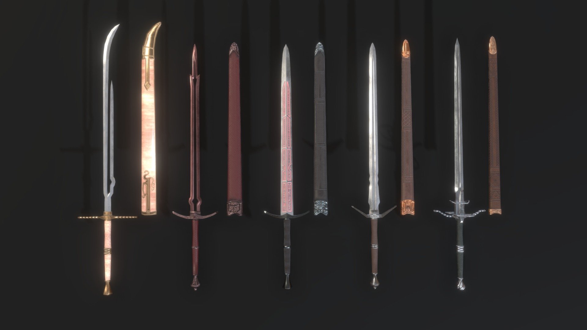 5 longsword - Download Free 3D model by BK_114 (@airuchai) [27de060 ...