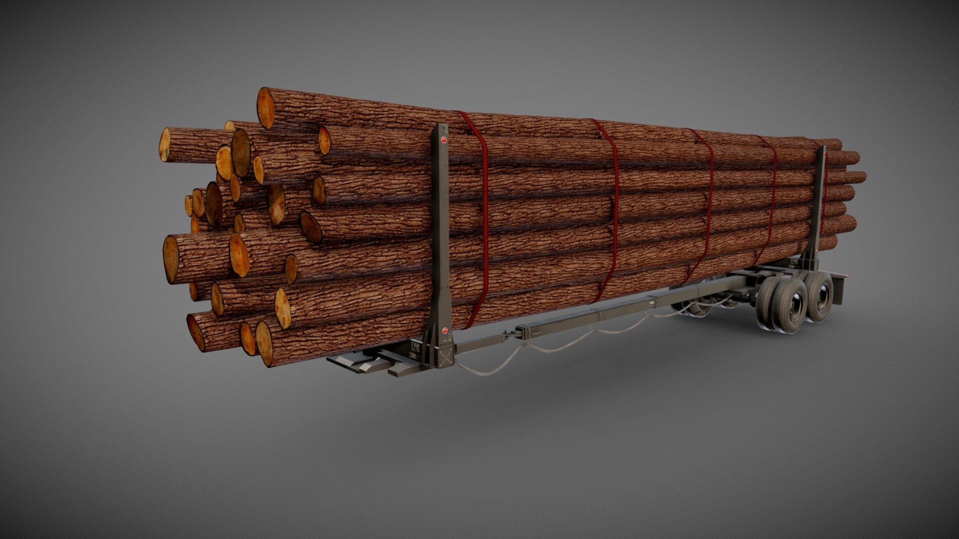 Log trailer - Buy Royalty Free 3D model by Veaceslav Condraciuc (@FLED ...