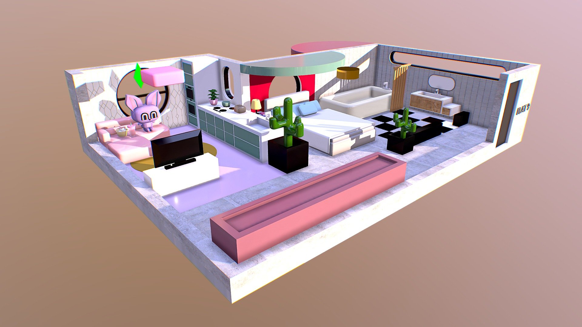 FLAT 9 - Download Free 3D model by besturkan [27e01a1] - Sketchfab