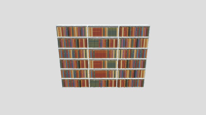 Bookshelf 3D models - Sketchfab