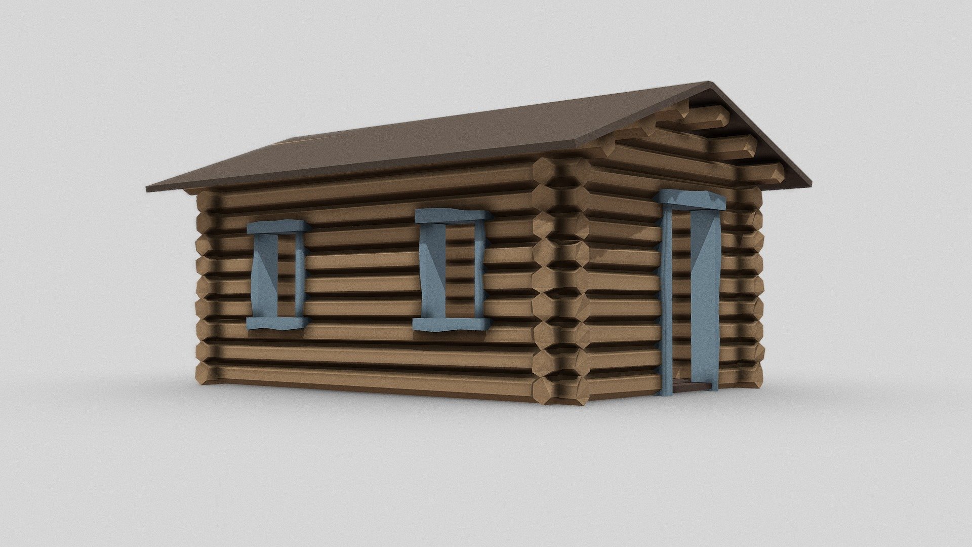 Wood Cabin - 3D model by Grzybek (@Kapuriada) [27e1ece] - Sketchfab