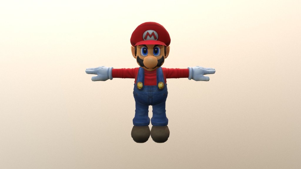 Game Cube - Super Smash Bros Melee - Mario (1) - 3D model by jackfed07 ...