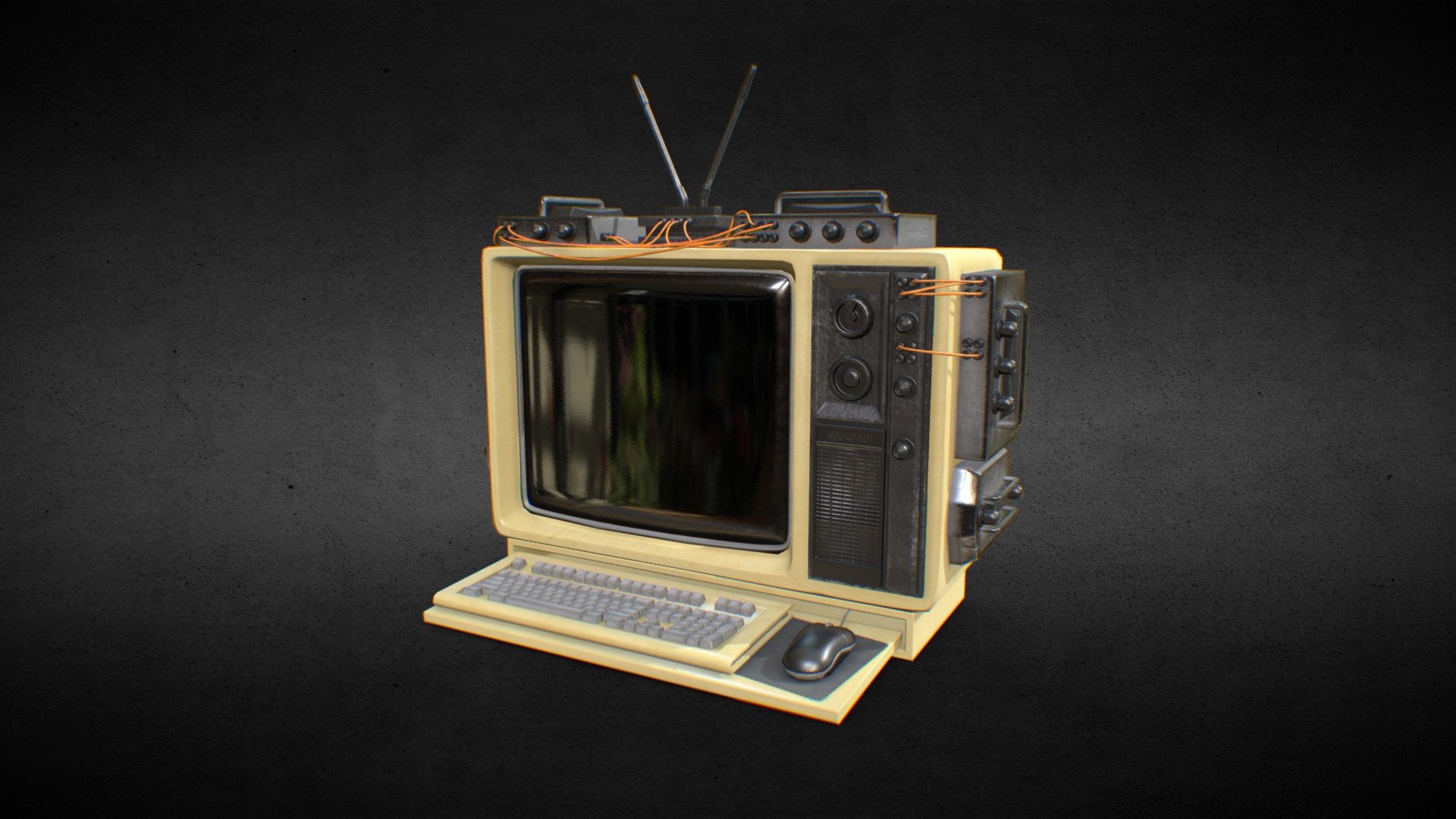 Old stylised computer - 3D model by __Maros__(oooFFFFEDDMODELS ...