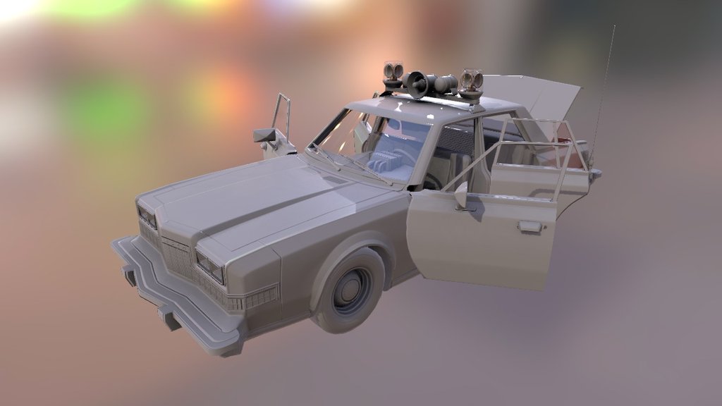1970/1980 Squad Car (WIP) - 3D model by Eprdox [27e3f53] - Sketchfab