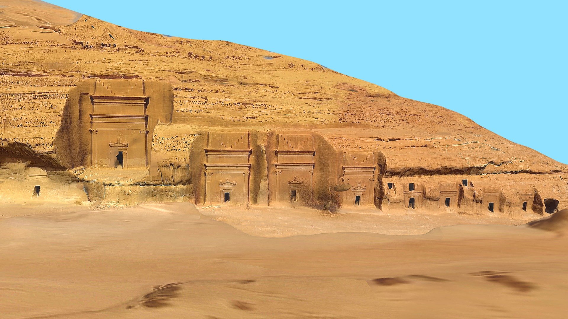 Qasr al Bint Madain Saleh Saudi Arabia - Buy Royalty Free 3D model by ...