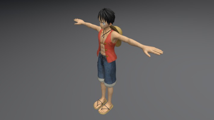 Luffy - 3D model by jerrywong2005 [27e71cc] - Sketchfab