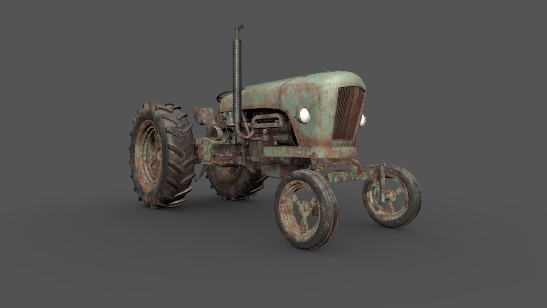 OLD TRACTOR - 3D model by dashwanth [27e82a7] - Sketchfab