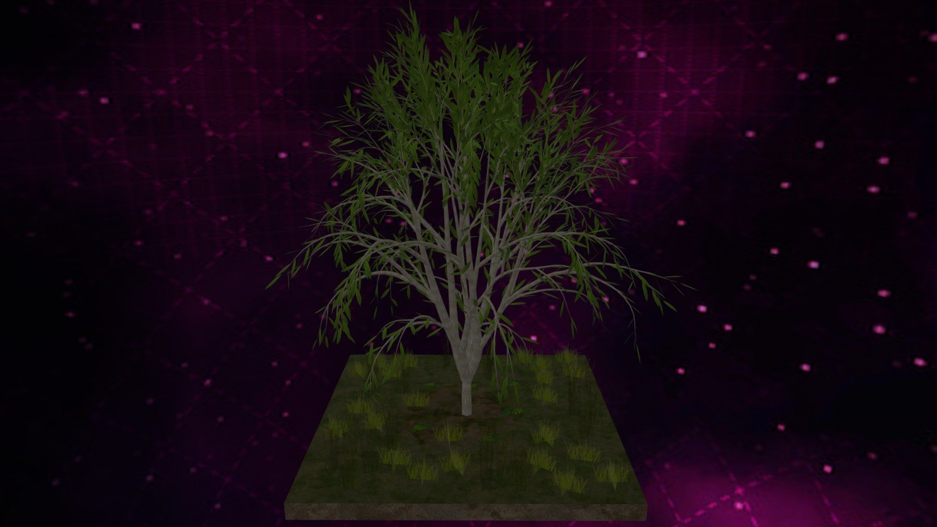 Tree With Grass .glb FREE Low Poly - Download Free 3D model by ...