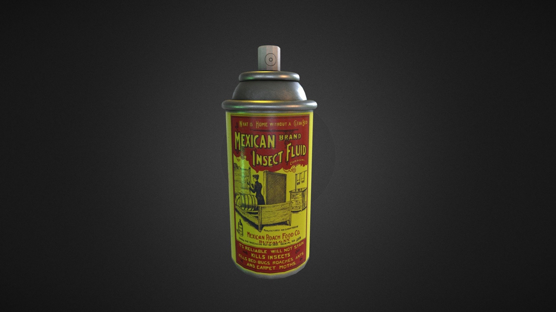 Insecticide Spray Can - 3D model by bishie (@bishieart) [27e9ad8 ...