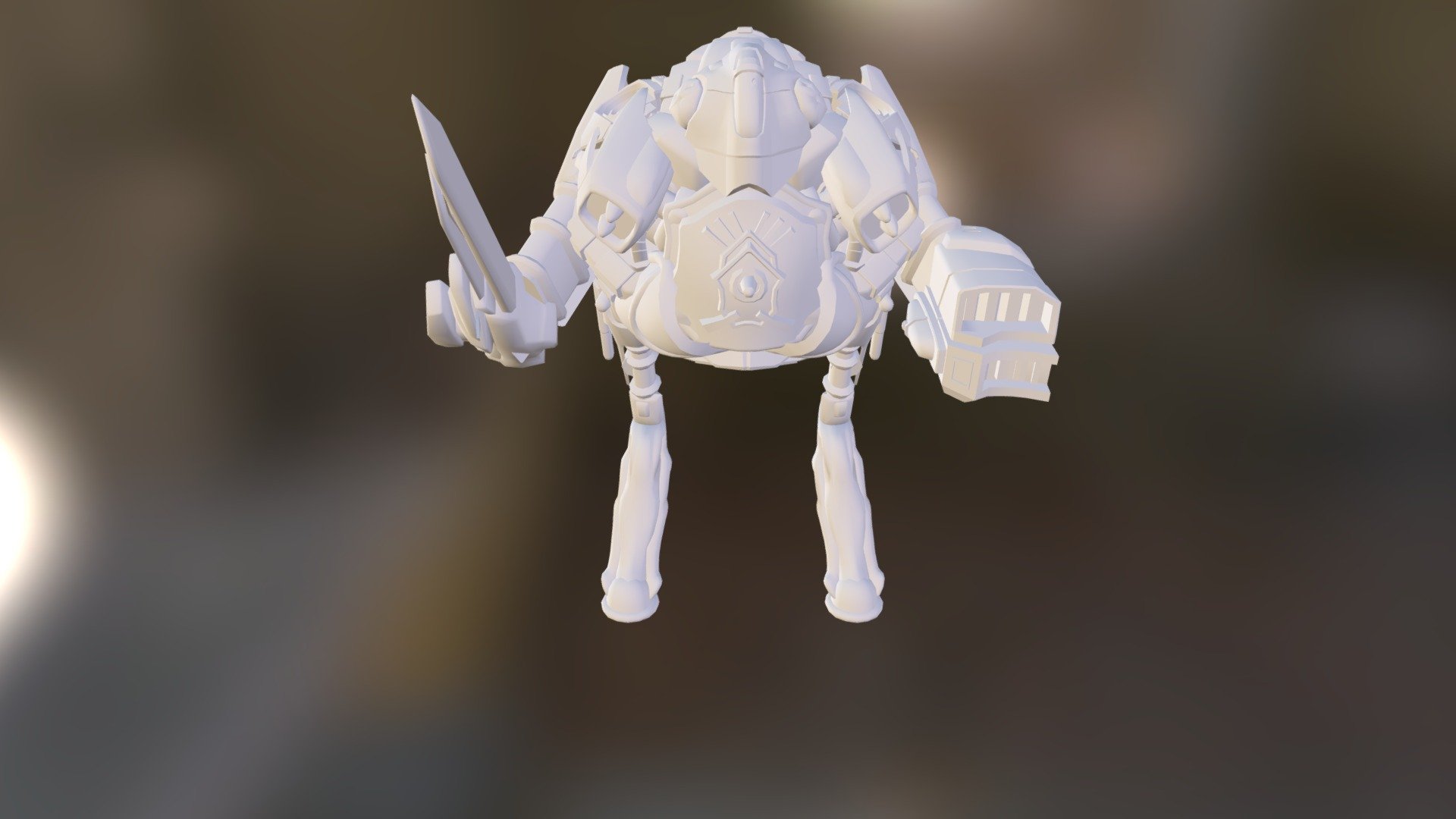 Chicken Mech.dae - 3D model by AndrejMilisavljevic [27eOrbM] - Sketchfab