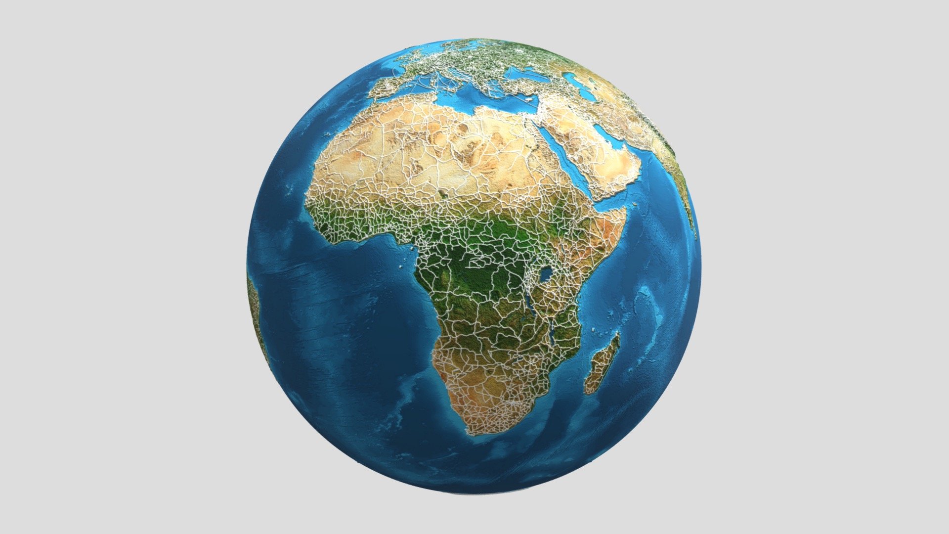 3D- Earth Roads - 3D model by Stance Hurst (@Cacti3D) [27eff8a] - Sketchfab