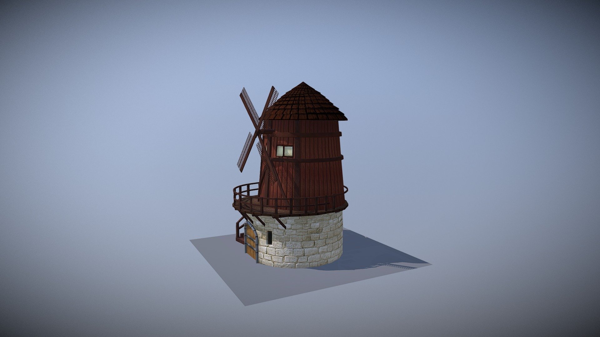 windmill - 3D model by annupanthaky [27f1194] - Sketchfab
