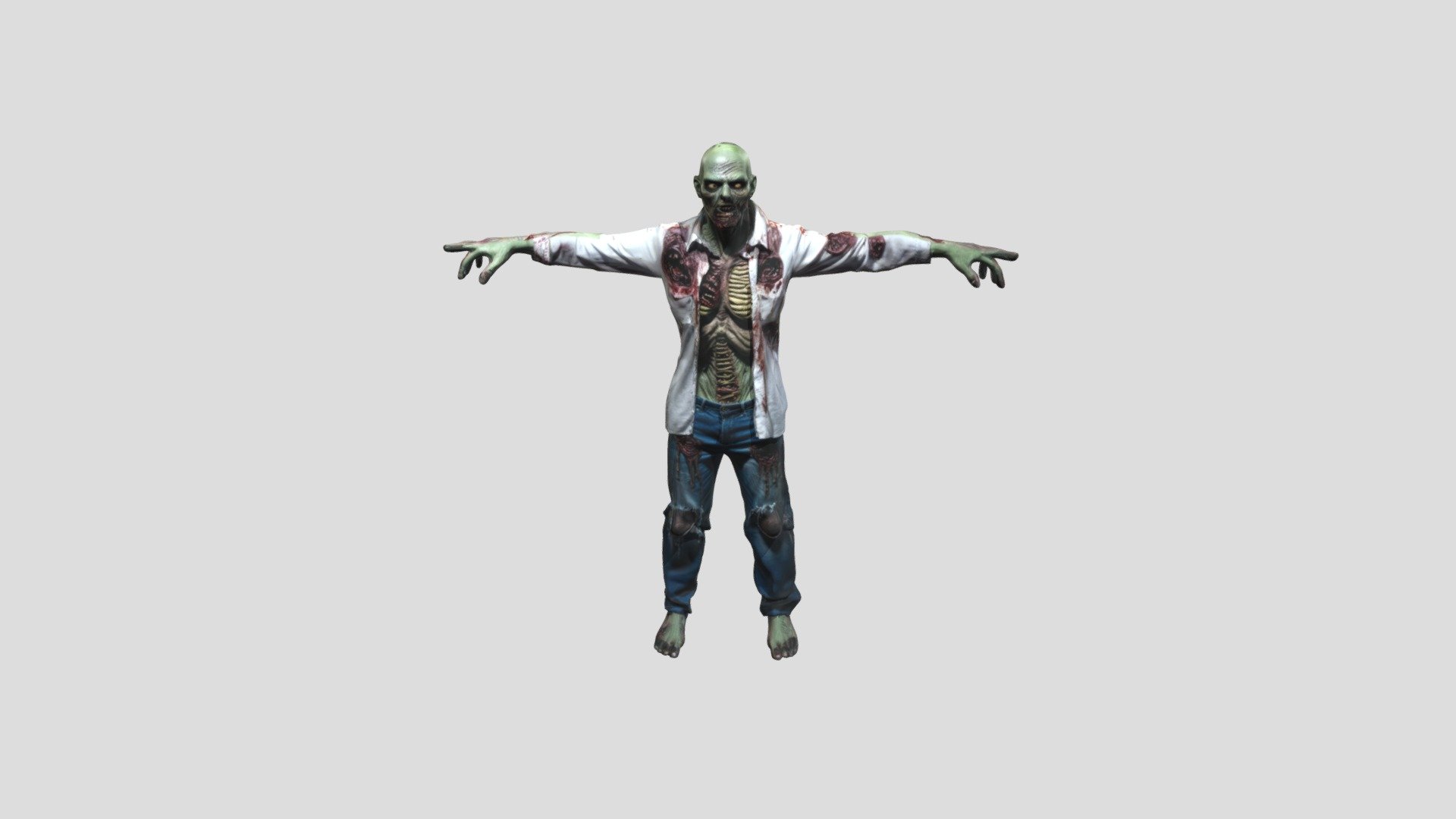 zombie - 3D model by nikels2 [27f21ff] - Sketchfab
