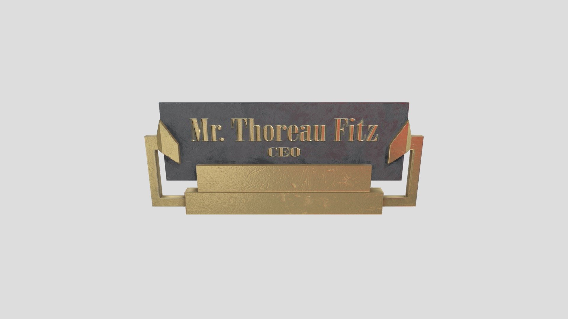 CEO Nameplate - 3D model by J.D. Pounds (@JDPounds) [27f2dbe] - Sketchfab