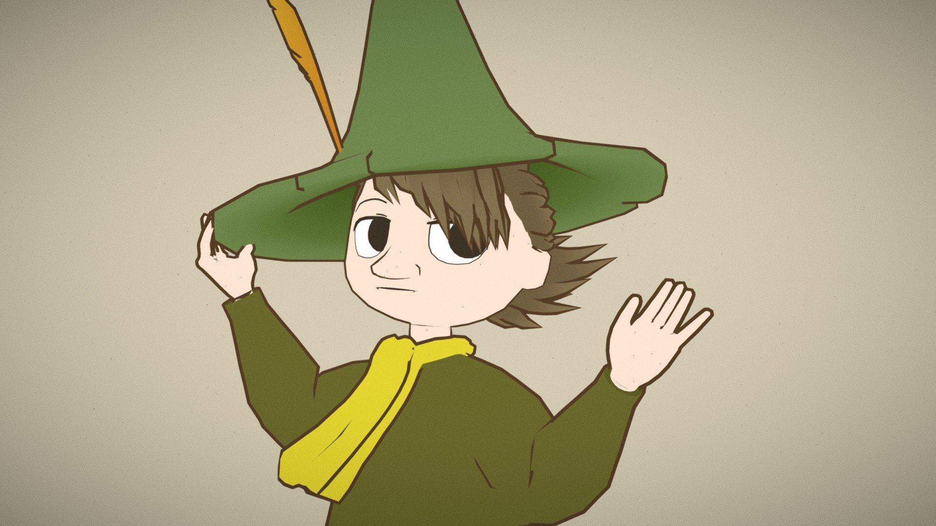 snufkin - 3D model by Sprinkler (@ueki_sprinkler) [27f3189] - Sketchfab