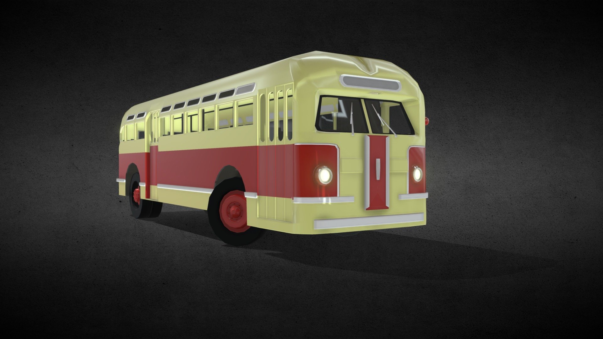 Soviet Bus ZIS-154 - Buy Royalty Free 3D model by Libau Media ...