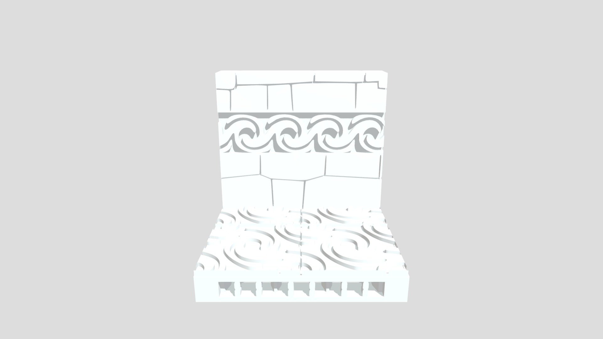 Inca Integrated Wall 2x2 V1 - Download Free 3D model by rccraigo ...