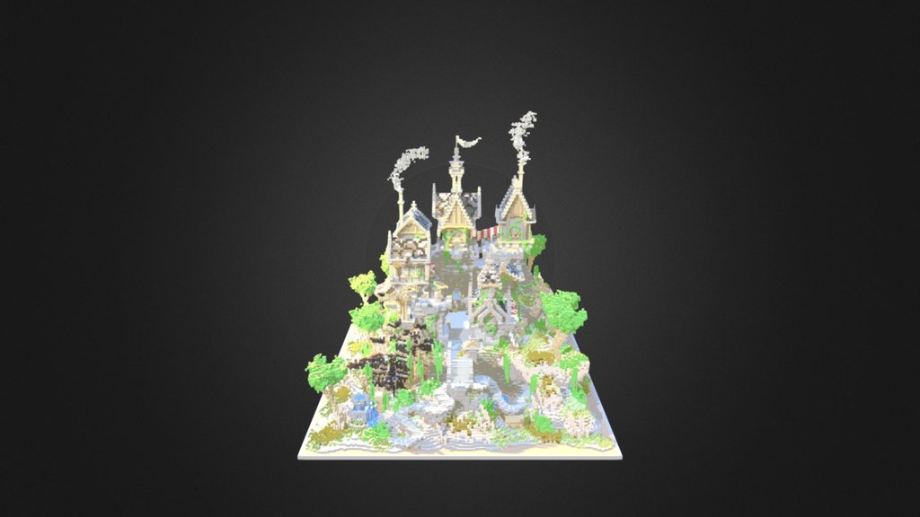 Medieval Minecraft Faction Spawn - 3D model by drilinanners [27f9013 ...