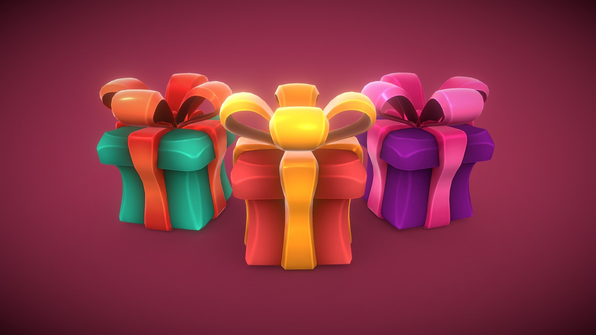 Mini Present Boxes - Download Free 3D model by TiraArt [27f9cae ...