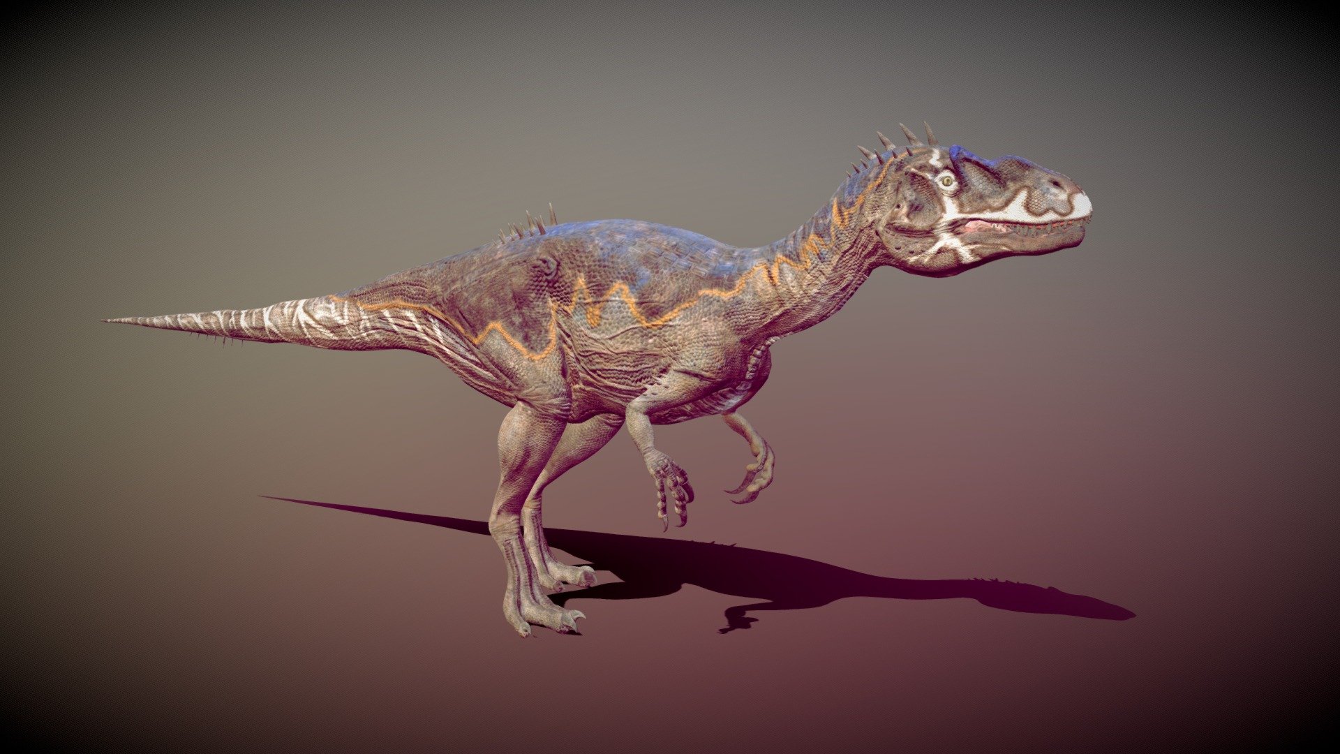 Allosaurus animation ver. 2016 by. VI models - 3D model by Vitamin ...