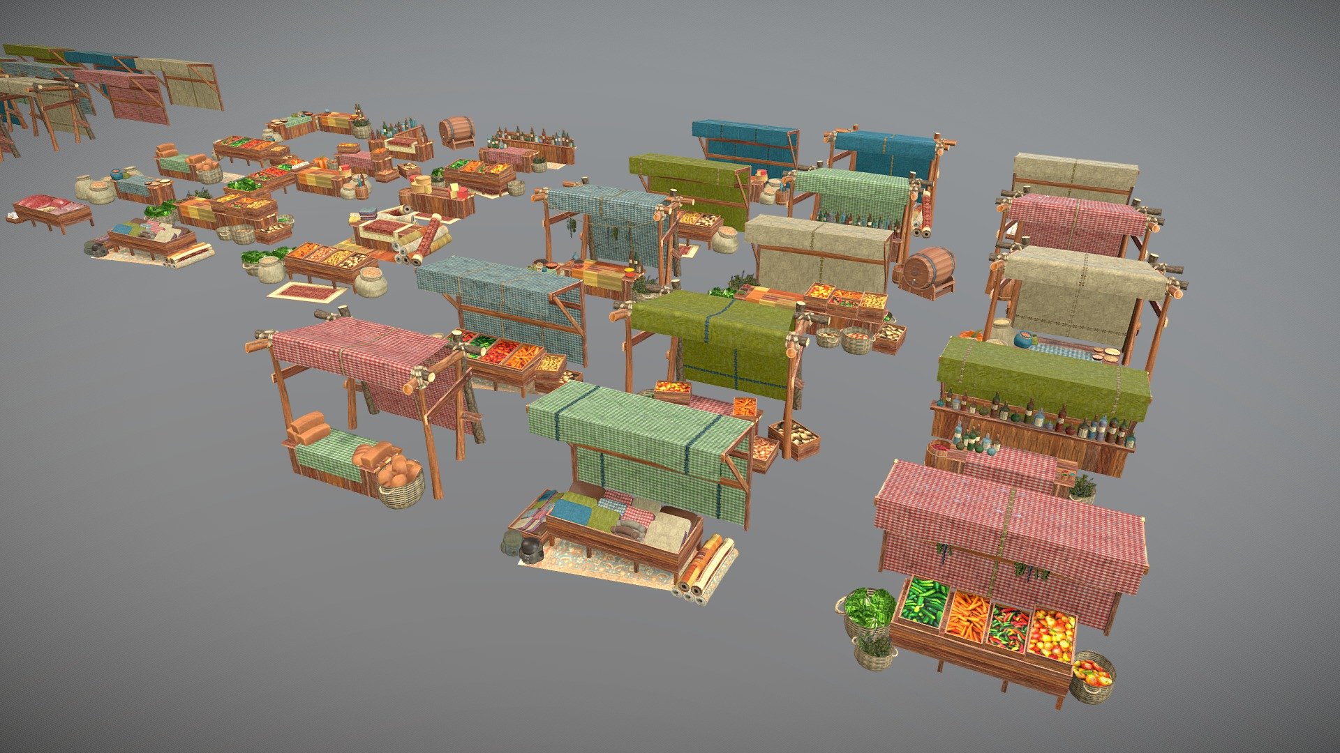 bazar_pack - 3D model by vantala [27fdcce] - Sketchfab