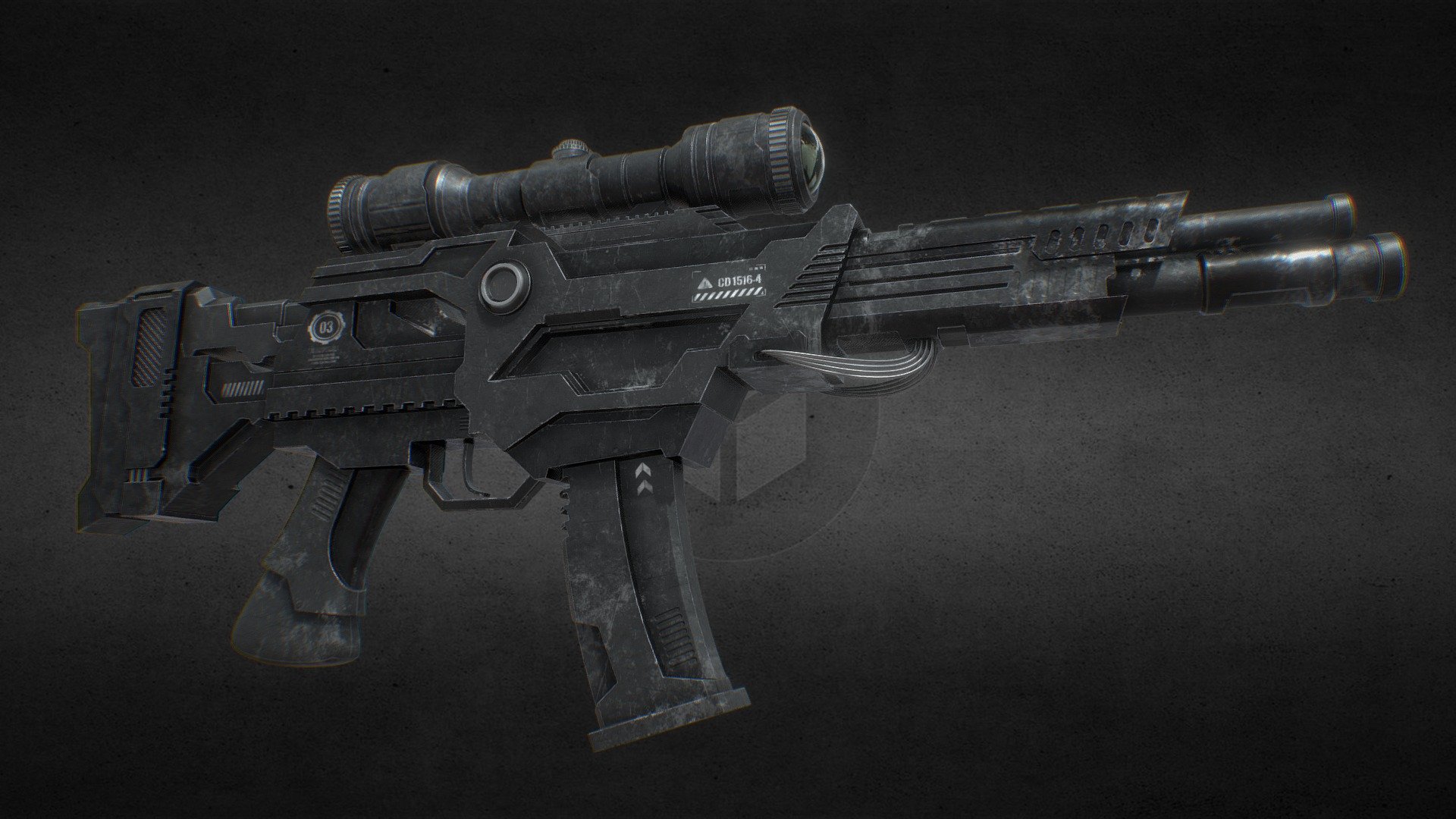 W1_Assault Rifle - 3D model by HSU, CHE-CHENG (@user46972) [27fe11e ...