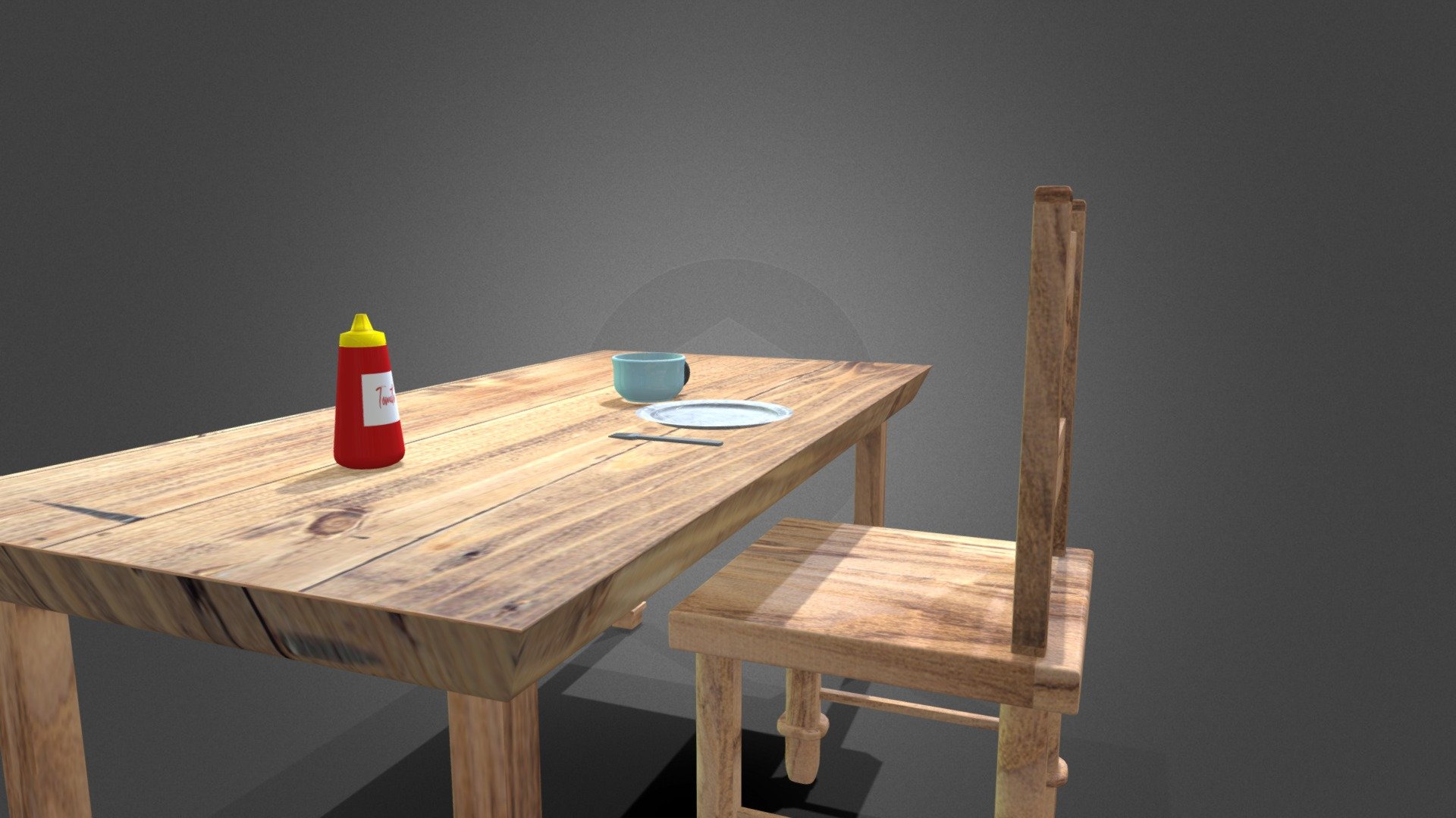 3D Dinner Table Set - Download Free 3D model by Matildasaurus [27fe72e ...
