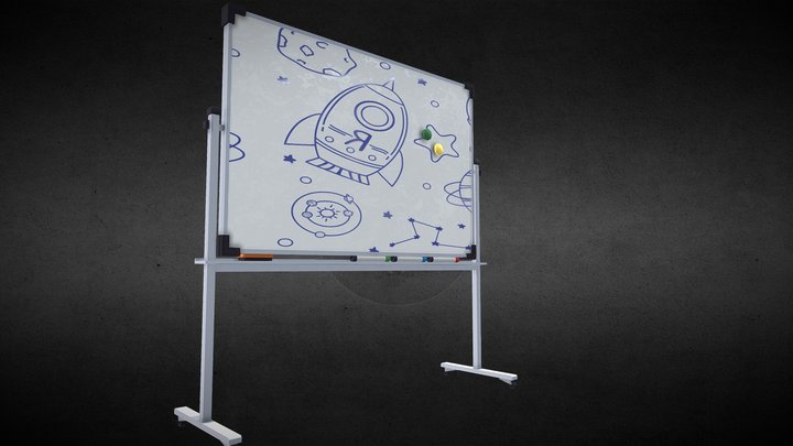 Whiteboard 3D models - Sketchfab